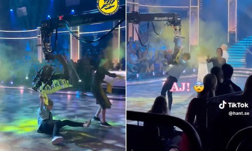 Foxtrot off! Incredible moment eco campaigner storms Sweden's Strictly ...