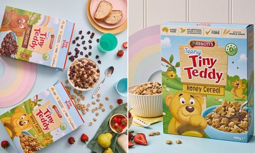 Arnott's launches brand new Tiny Teddy cereal - and they brought back a ...