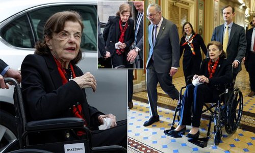 Dianne Feinstein, 89, arrives at Congress in a wheelchair after ...