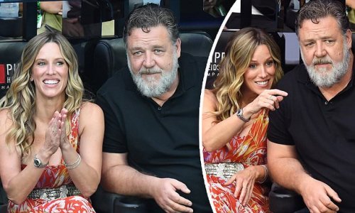 Russell Crowe relaxes in polo shirt and jeans as girlfriend Britney ...