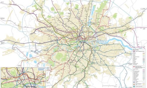 The REAL London Underground map! Incredible geographically accurate ...