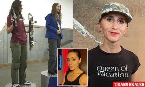 REVEALED: Moment transgender skateboarder Lillian Gallagher takes top ...