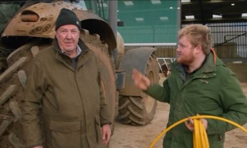 Jeremy Clarkson appears to run over a mouse with a tractor, questions ...