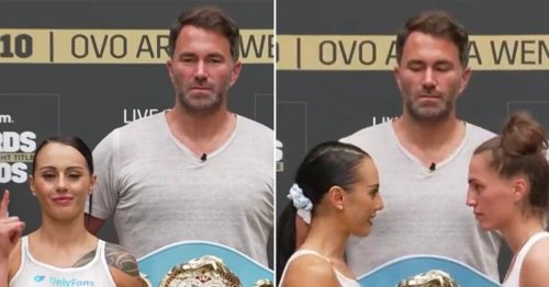 Boxer has Eddie Hearn wondering where to look with body paint 'outfit ...