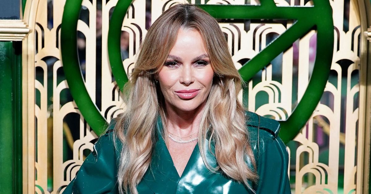 Amanda Holden Squeezes Into Skintight Green Latex Jumpsuit At Wicked