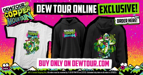 Online Exclusive Dew Tour Copper 2023 Merch Available Now | Flipboard