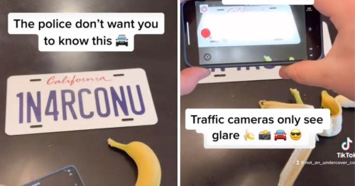 TikToker Claims This Banana Trick Makes Your License Plate Invisible to ...