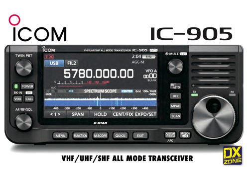 Introducing IC-905 first VHF/UHF/SHF Transceiver | Flipboard