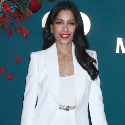 Why Freida Pinto Is "Stressed" About Halloween With Son Rumi-Ray ...