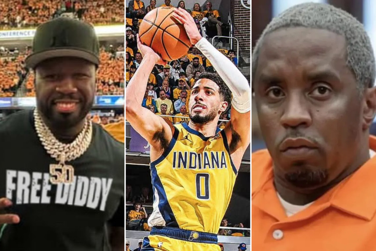 Did 50 Cent Wear a “Free Diddy” Shirt at Knicks vs Pacers Game 4? Here ...