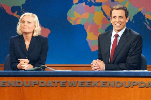Amy Poehler and Seth Meyers had 1 tension point as SNL 'Weekend Update ...