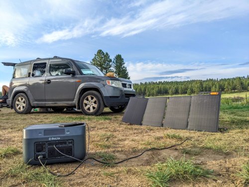 BioLite BaseCharge 1500 Rechargeable Power Station and SolarPanel 100 ...