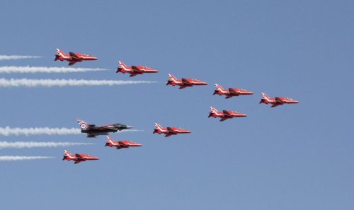 Red Arrows flypast today – full map of where and when RAF jets will ...
