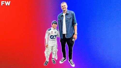 Kristaps Porzingis' Picture With 5'3" F1 Driver Yuki Tsunoda Goes Viral ...