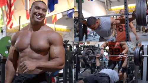 Watch Powerlifter Larry Wheels Test His Squat and Bench Press Strength ...