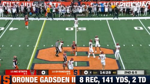 Syracuse Oronde Gadsden II Sets New Career Highs In Win Over NC State ...