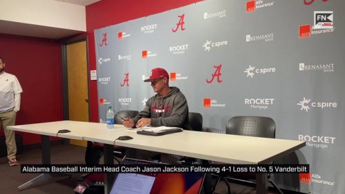 Alabama Baseball Interim Head Coach Jason Jackson Following 4-1 Loss to ...