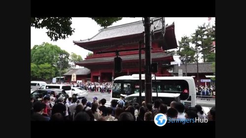 Japan: Motorcade with the body of the late former Japanese prime ...