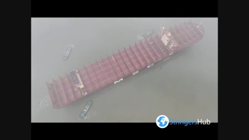 The World Largest Newly Built Container Ship MSC MARIELLA Started Sea ...