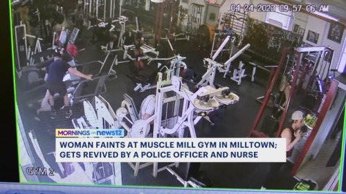 Nurse and police officer save woman who passes out at Muscle Mill gym ...