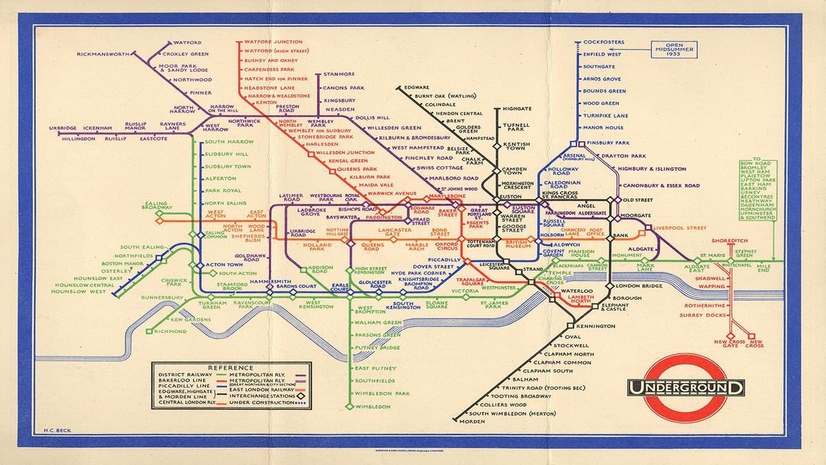 Why the 1933 London Tube Map Is Still Considered Design Genius | Flipboard