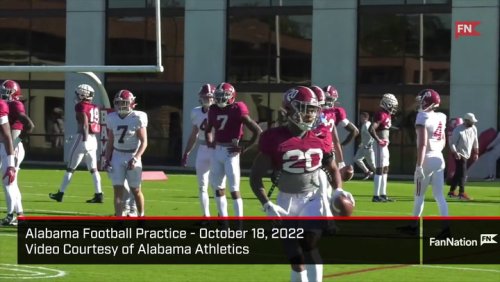 Alabama Football Practice October 18 2022 Video Courtesy of Alabama ...