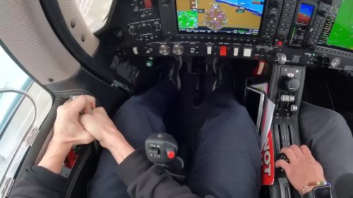 Terrifying moment plane door flies open MID-AIR after student pilot ...