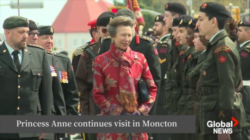 Princess Anne makes appearance in Moncton apart of parade for Canada's ...