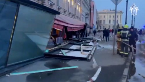 St Petersburg cafe torn apart in explosion that killed Russian military ...