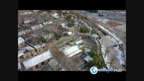 Stone House Ancient Village Snow Scene In Zaozhuang, China 4 | Flipboard