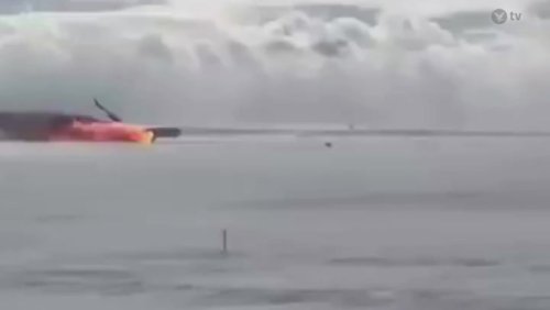 Watch: Moment Delta flight flips over and bursts into flames while ...