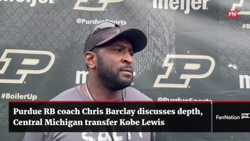 Purdue RB coach Chris Barclay discusses depth, Central Michigan ...