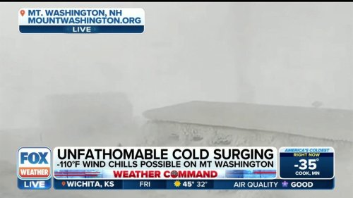 Unfathomable Cold From Polar Vortex Mt Washington New Hampshire