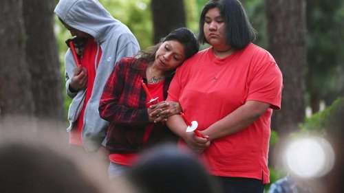 Wearing Red Dozens Rally In Fresno On Missing And Murdered Indigenous