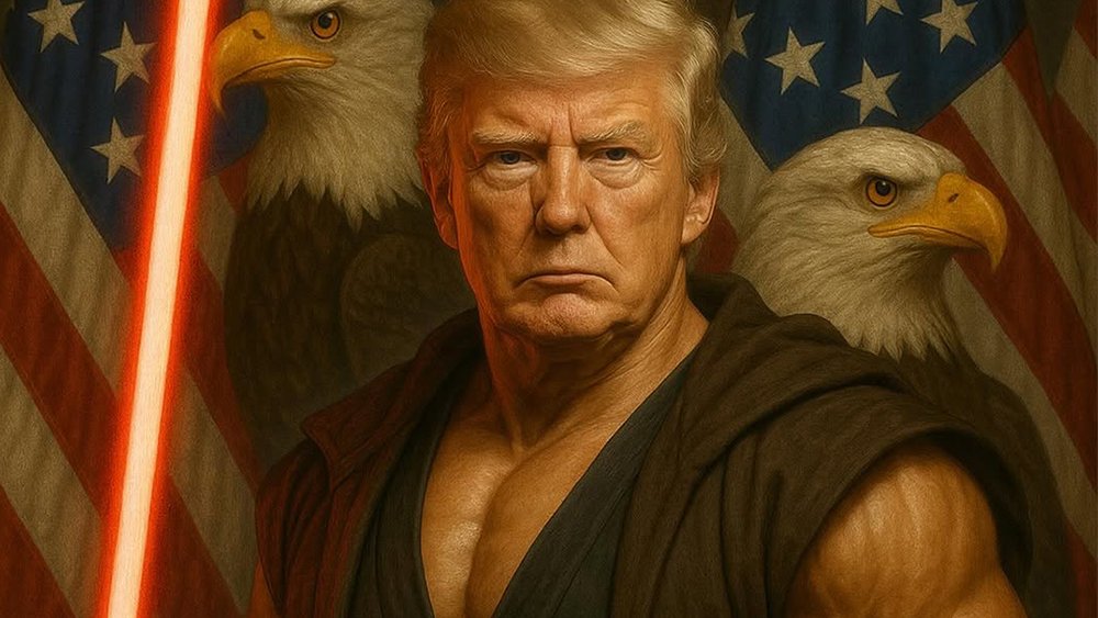 Official Donald Trump May the 4th artwork contains a revealing design ...