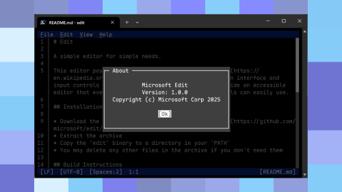 Microsoft debuts Edit, a new open-source CLI editor for Windows | Flipboard