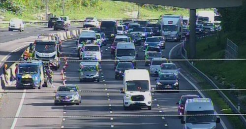 M23 crash today live near Gatwick as four-vehicle pile-up causes long ...