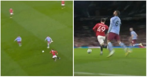 Man Utd star Alejandro Garnacho made Aston Villa player look so slow ... Man Utd star Alejandro Garnacho made Aston Villa player look so slow ...
