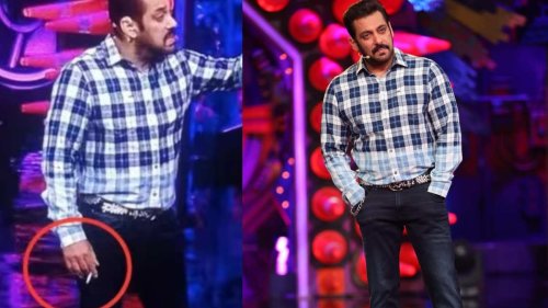 Bigg Boss Ott 2 Salman Khan Caught Smoking On The Stage Flipboard