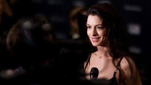 Anne Hathaway Bundled Up In A Versace Corset Puffer Coat At The Sundance Film Festival Flipboard