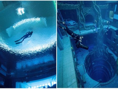 Look: Dubai launches the world's deepest pool and Sheikh Hamdan shares ...