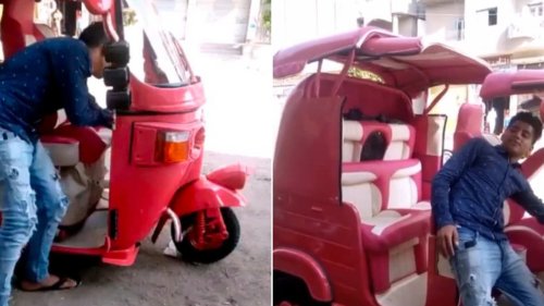 Video shows modified auto rickshaw with convertible roof. Netizens say ...