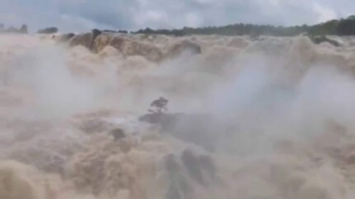 WATCH: Karnataka's Shimsha river gives stunning view as water levels ...