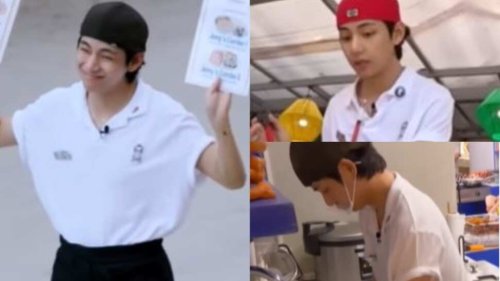 BTS' V sweeps floor, washes utensils and talks about his dream to be a ...