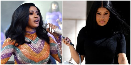 Cardi B's before & after nose job pictures as rapper warns about ...