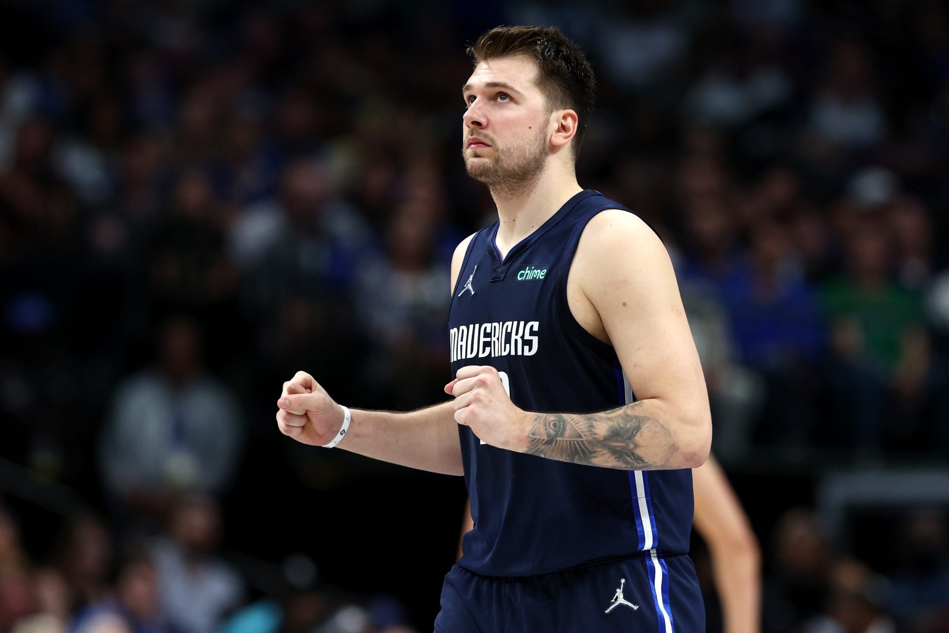 Fans react to wild new photo of Luka Doncic with long shaggy hair and ...
