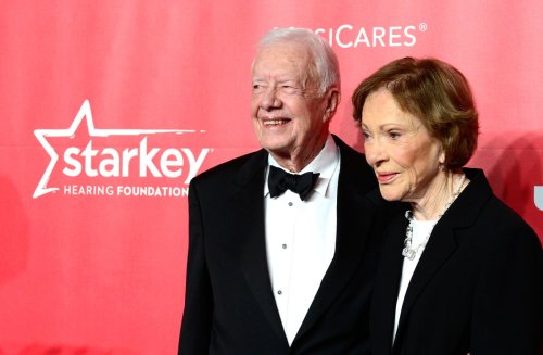 Former US President Jimmy Carter and wife Rosalynn Carter celebrate 76 ...