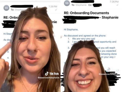 Woman Shares green Flag Email She Received From Company After Turning woman-shares-green-flag-email-she-received-from-company-after-turning