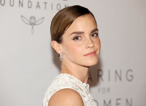 Emma Watson Paired a Bedazzled Cut-Out One-Piece With a Stack of Glitzy ...