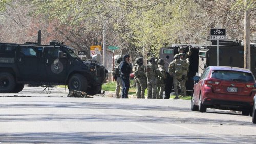 Streets Blocked Off As Swat Team Negotiates With Man In Standoff Near